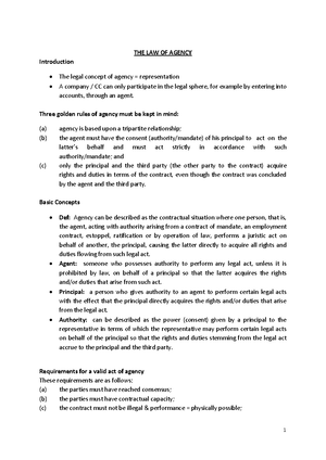 Credit Agreements - Lecture notes 2 - THE NATIONAL CREDIT ACT 34 OF ...