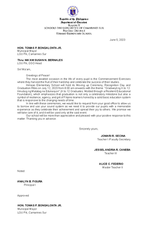 GAD Team Building Proposal - Republic of the Philippines Department of ...