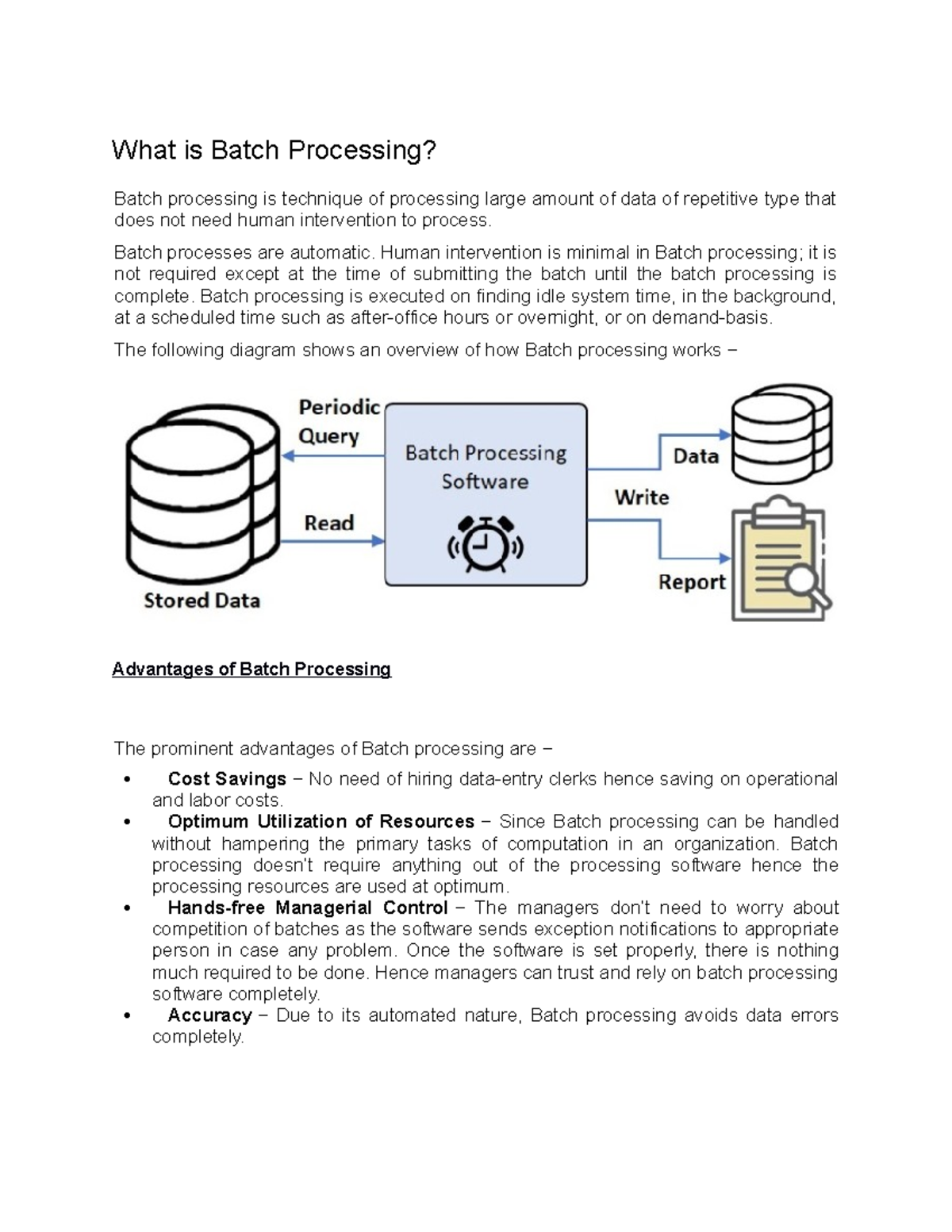 What is Batch Processing - What is Batch Processing? Batch processing ...