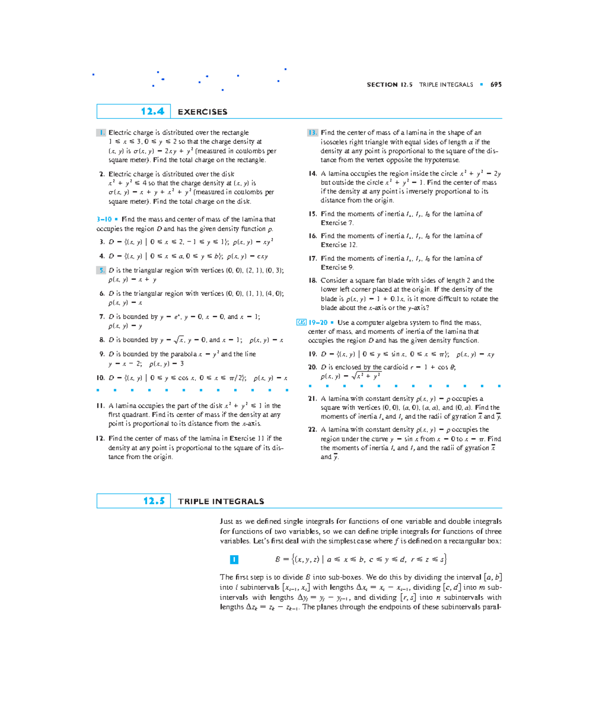 Math work ch - Find the center of mass of a lamina in the shape of an ...