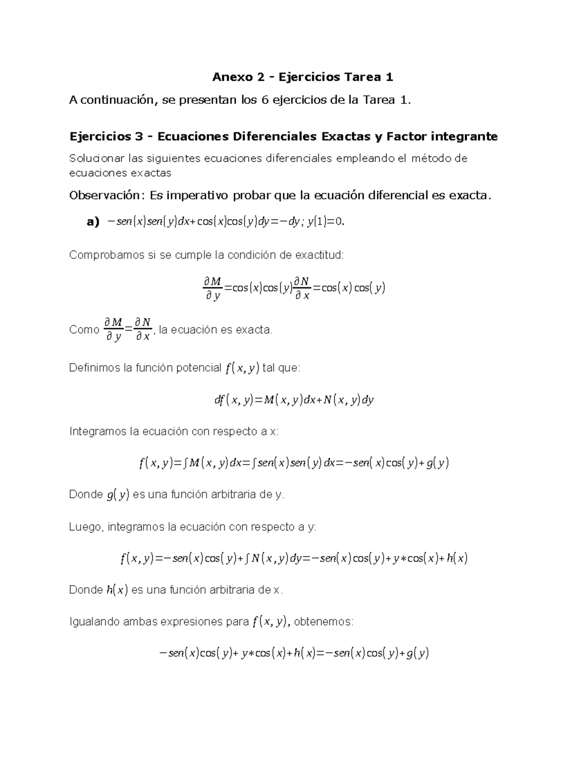 Tarea 1-ejercicio 3 - Anexo 2 - Ejercicios Tarea 1 A continuación, se presentan los 6 ejercicios ...