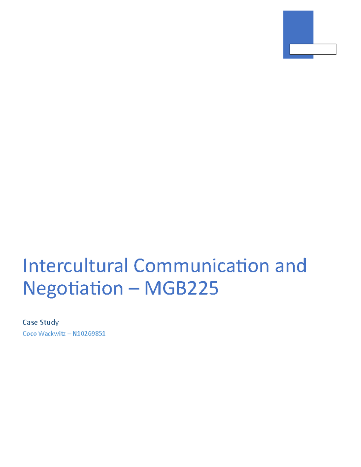 Case study - China vs Australia - Intercultural Communication and ...