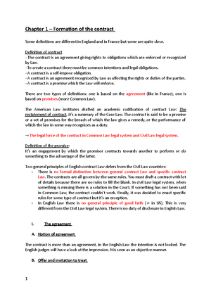 Chapter 2 – Content of the contract - Chapter 2 – Content of the ...