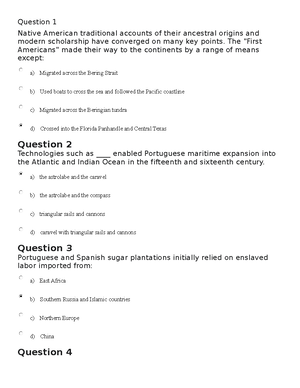 Ch 2 - chapter 2 The American Yawp - Which of the following were ...