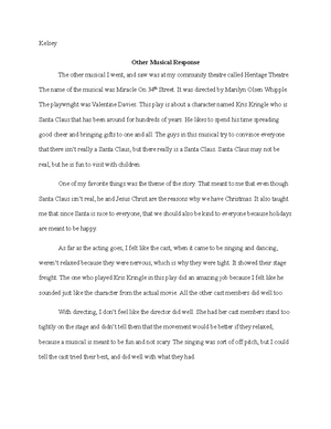 Urinetown - script - THEA 1043 - Studocu