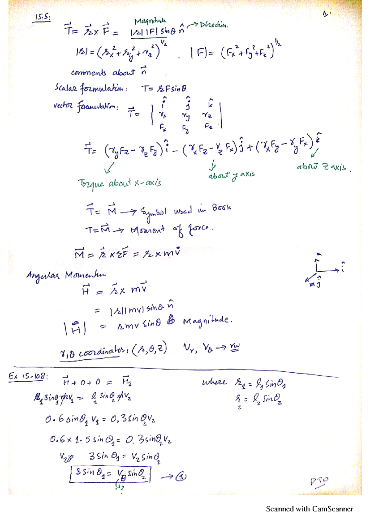 Notes Chapter 15 Hibbeler 14th - Engineering dynamics - Scanned with ...