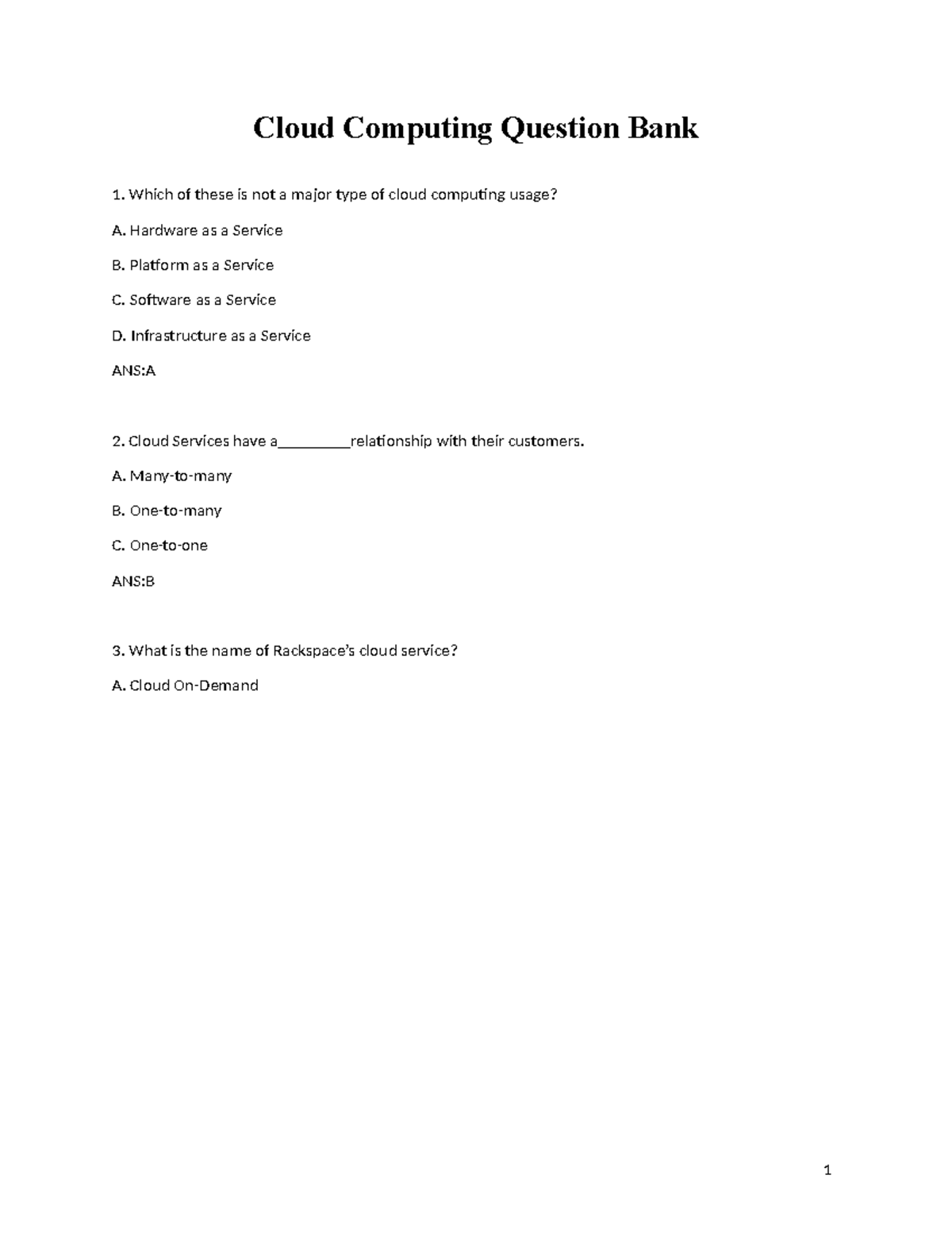 Cloud Computing Answer Key - Cloud Computing Question Bank Which of ...