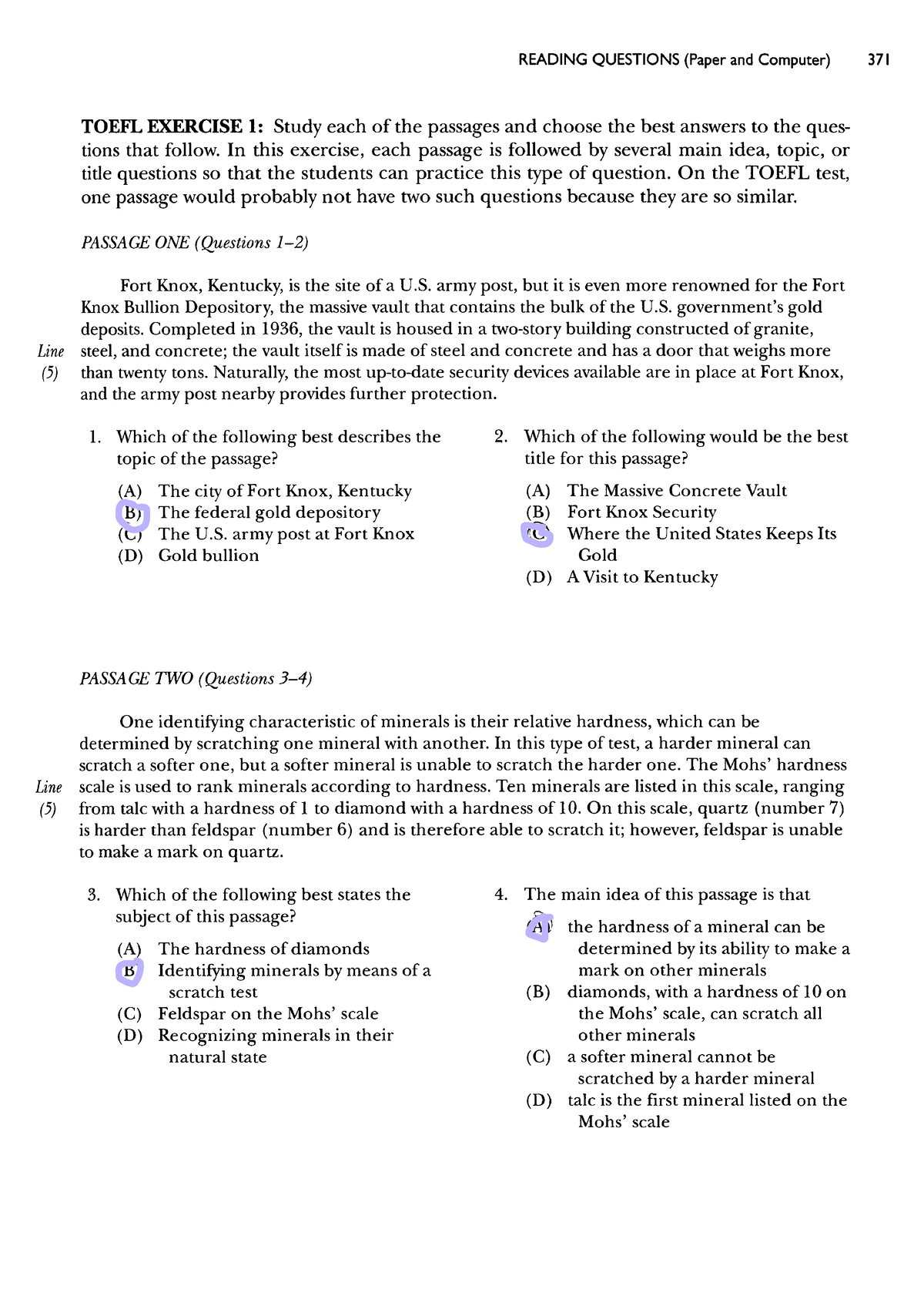 Exercise Reading Skill 1 - Bahasa Inggris - Studocu