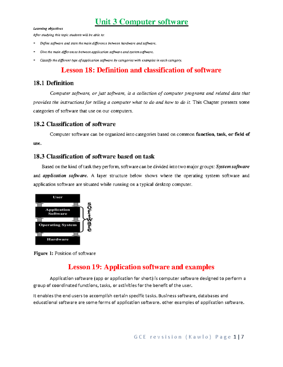 Unit 3 computer software - Unit 3 Computer software Learning objectives ... Unit 3 computer software - Unit 3 Computer software Learning objectives ...