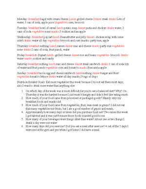 Kines 100 Reading Guide and Lecture Questions 3 - Module 3 Reading Questions What is “fitspo ...