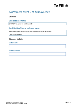 [Solved] In the table below are three 3 different types of assessment ...