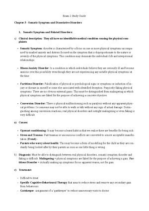 Abnormal Psychology Lecture and Textbook notes - .. 1. Statistical ...