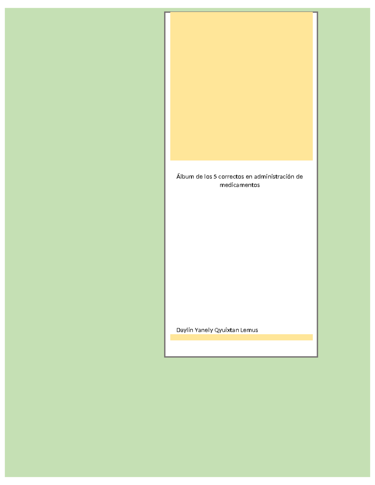 Álbum de los 5 correctos en administración de medicamentos - Álbum de ...