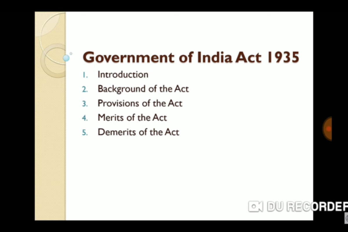 ‎Government of India act 1935 - Government of India Act 1935 I ...