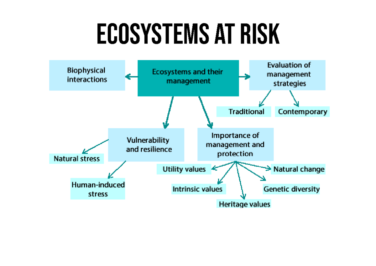 HSC Geo - Ecosystems at risk notes (GBR and Avoca Lagoon) - Ecosystems ...