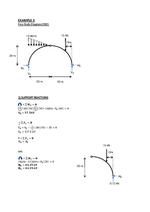 ARCH Example 6 Version- Student - EXAMPLE 6 Free Body Diagram (FBD) 1 ...