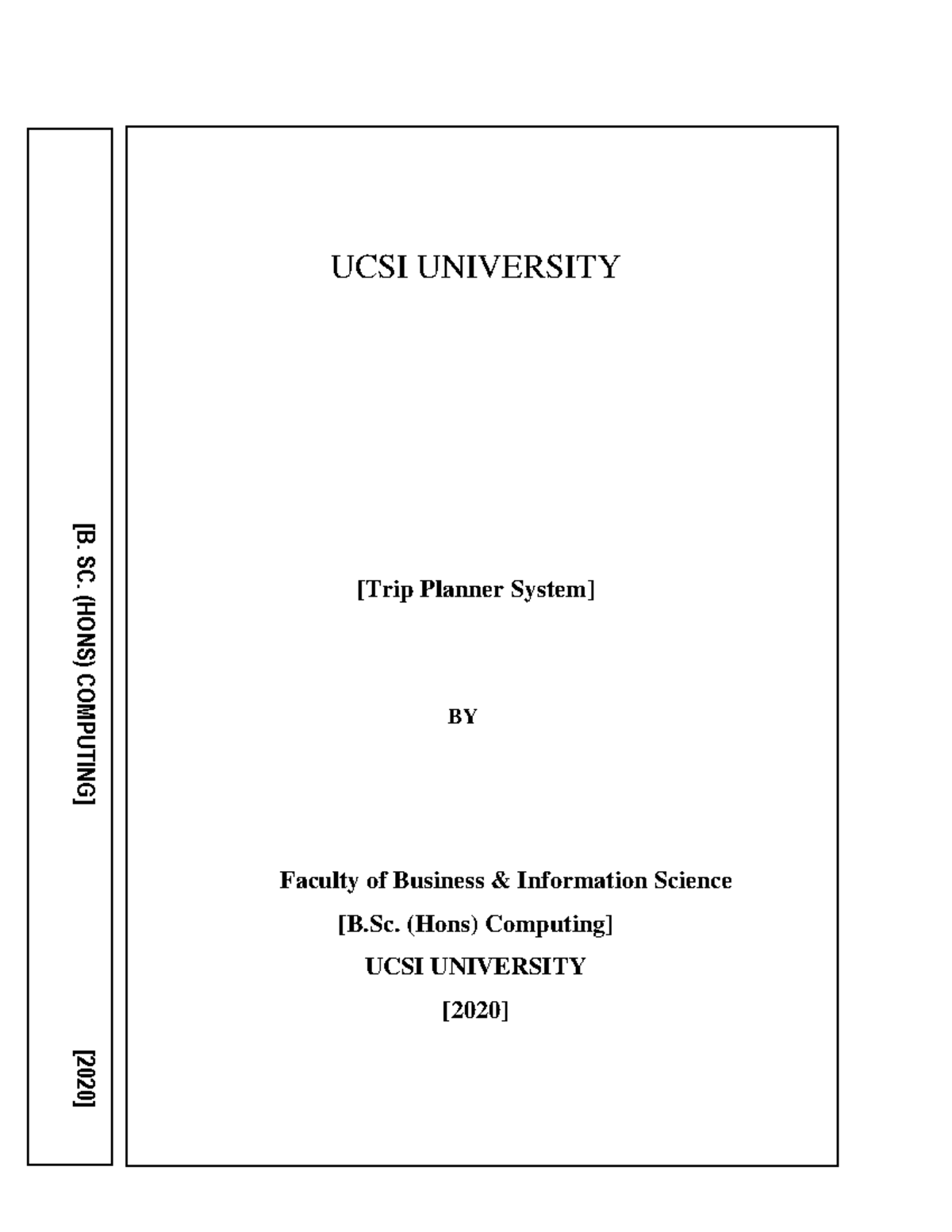 Sample-2 - final year project - UCSI UNIVERSITY [Trip Planner System ...