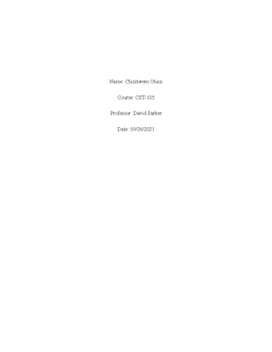 Activity 5 - CST-105 - Activity 5 Maria Quintana 10/03/ - Studocu