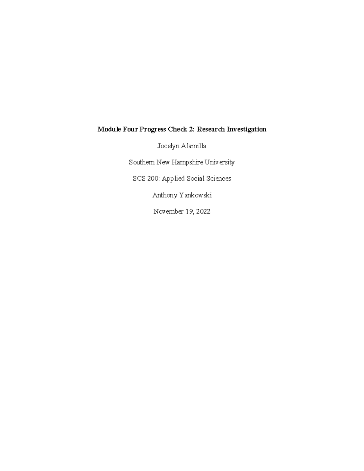 Module Four Progress Check 2 - This issue is significant because the ...
