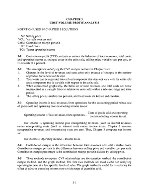 Managerial accounting chapter 3 solution - Chapter 3 Costing Solutions ...
