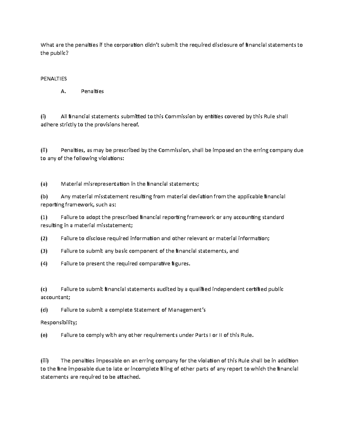 Document (2) - ACTIVITY - What are the penalties if the corporation ...