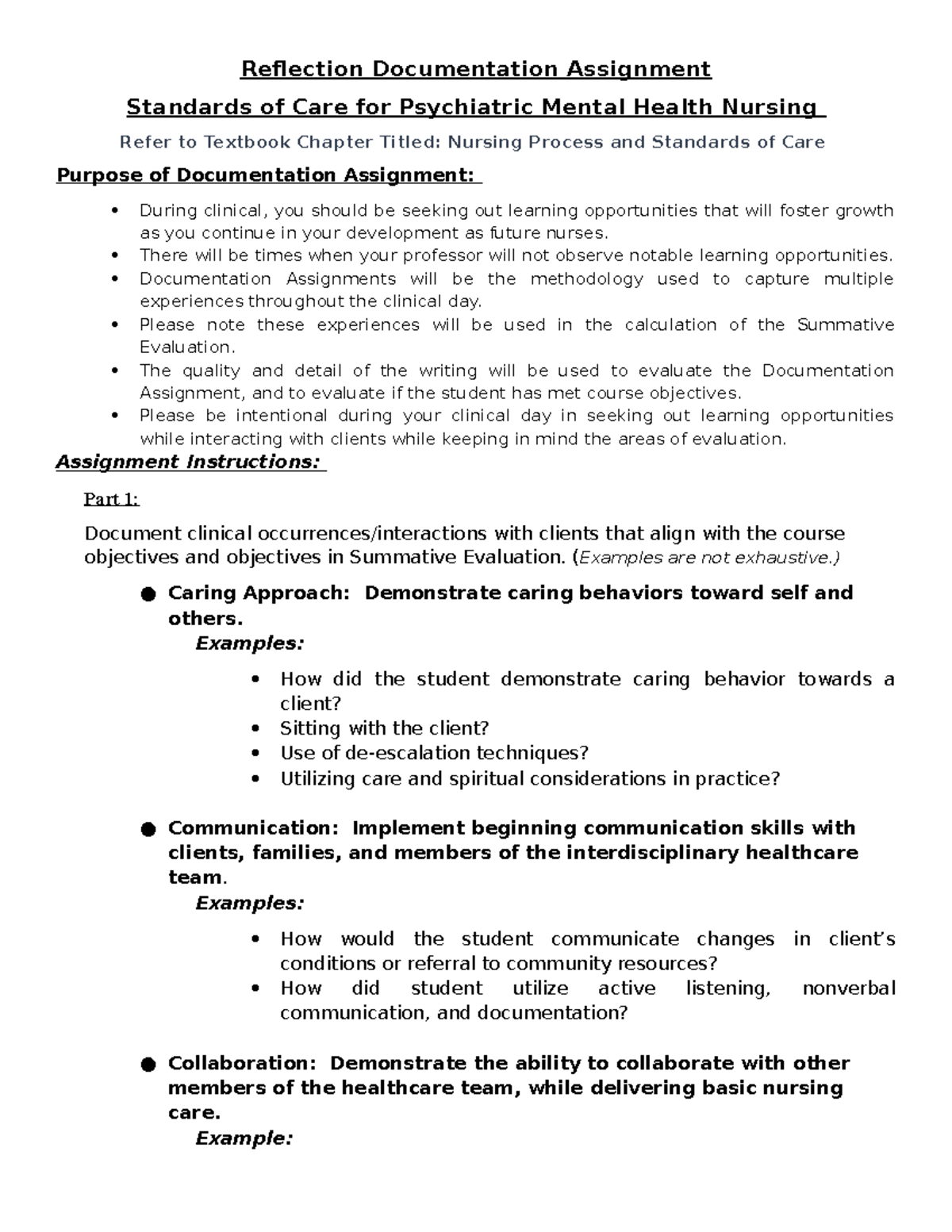 Reflection Documentation Assignment - Reflection Documentation ...