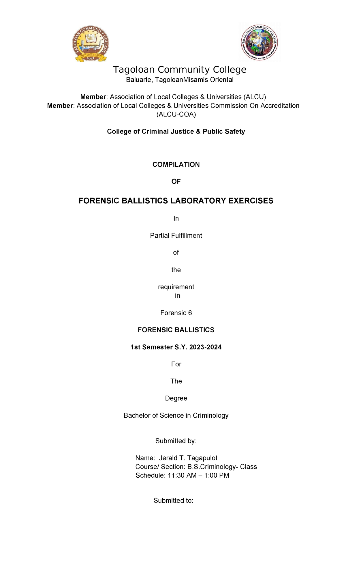 Forensic 6 front page edited - Tagoloan Community College Baluarte ...