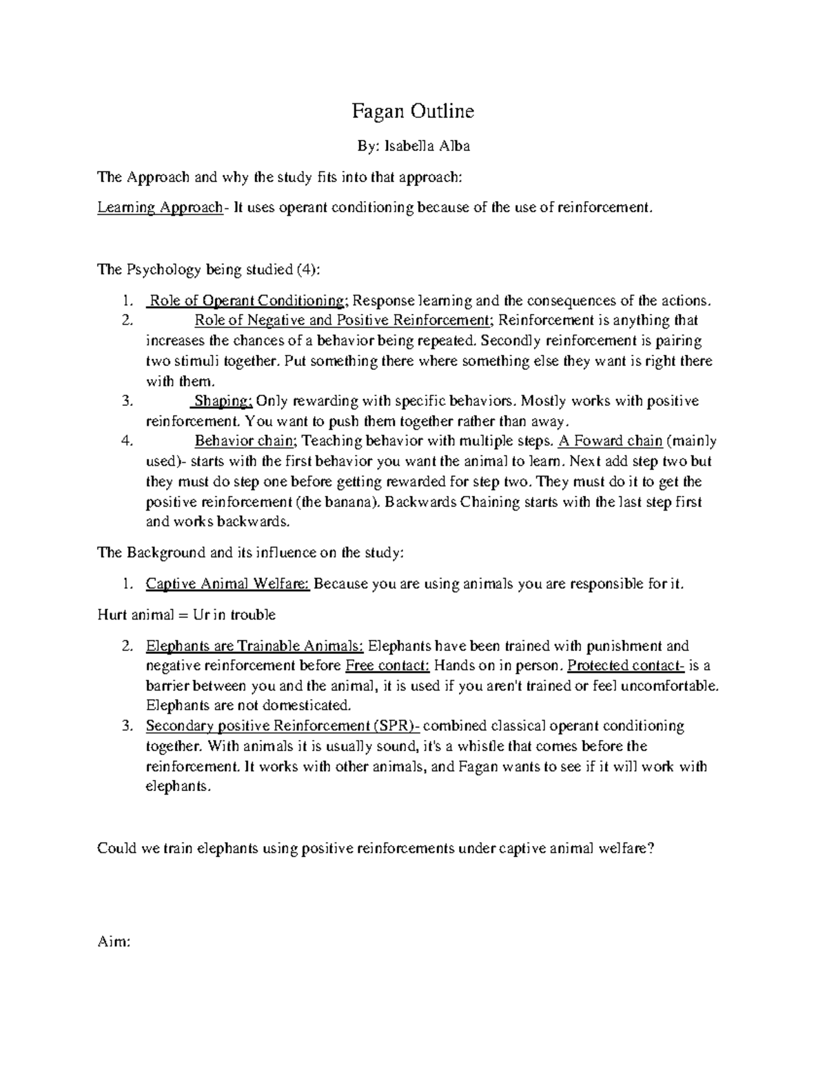 Fagan Outline by Isabella Alba - Fagan Outline By: Isabella Alba The ...