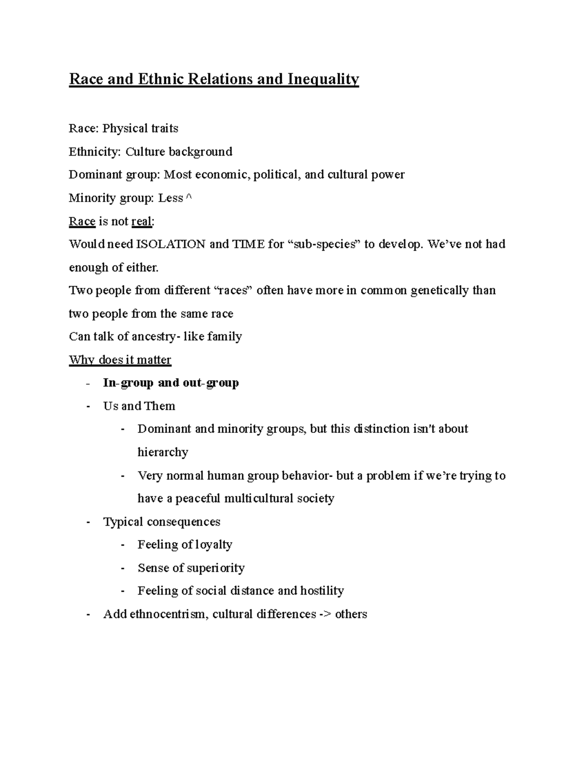 11. Race and Ethnic Relations and Inequality in Sociology - Race and ...