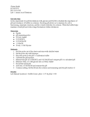Lab Report: Protein Assays - Biuret vs BioRad - Studocu