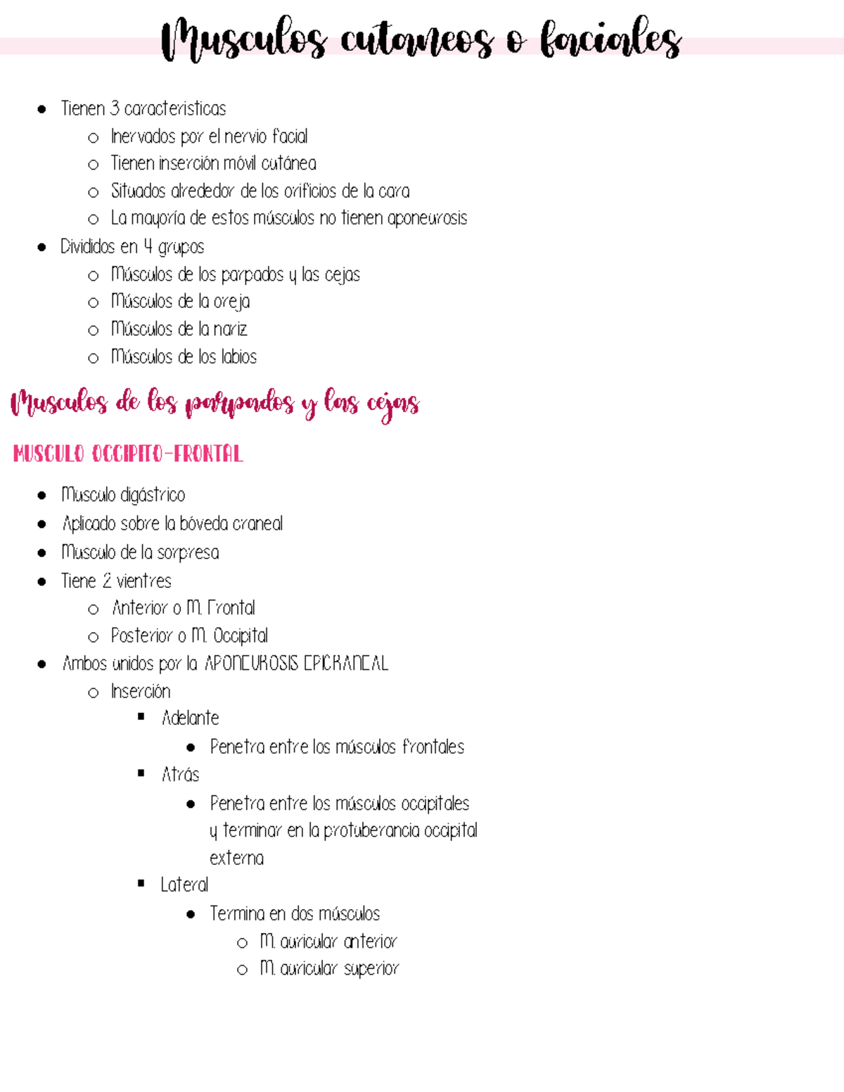 Musculos cutaneos o faciales - Musculos cutaneos o faciales Tienen 3 ...