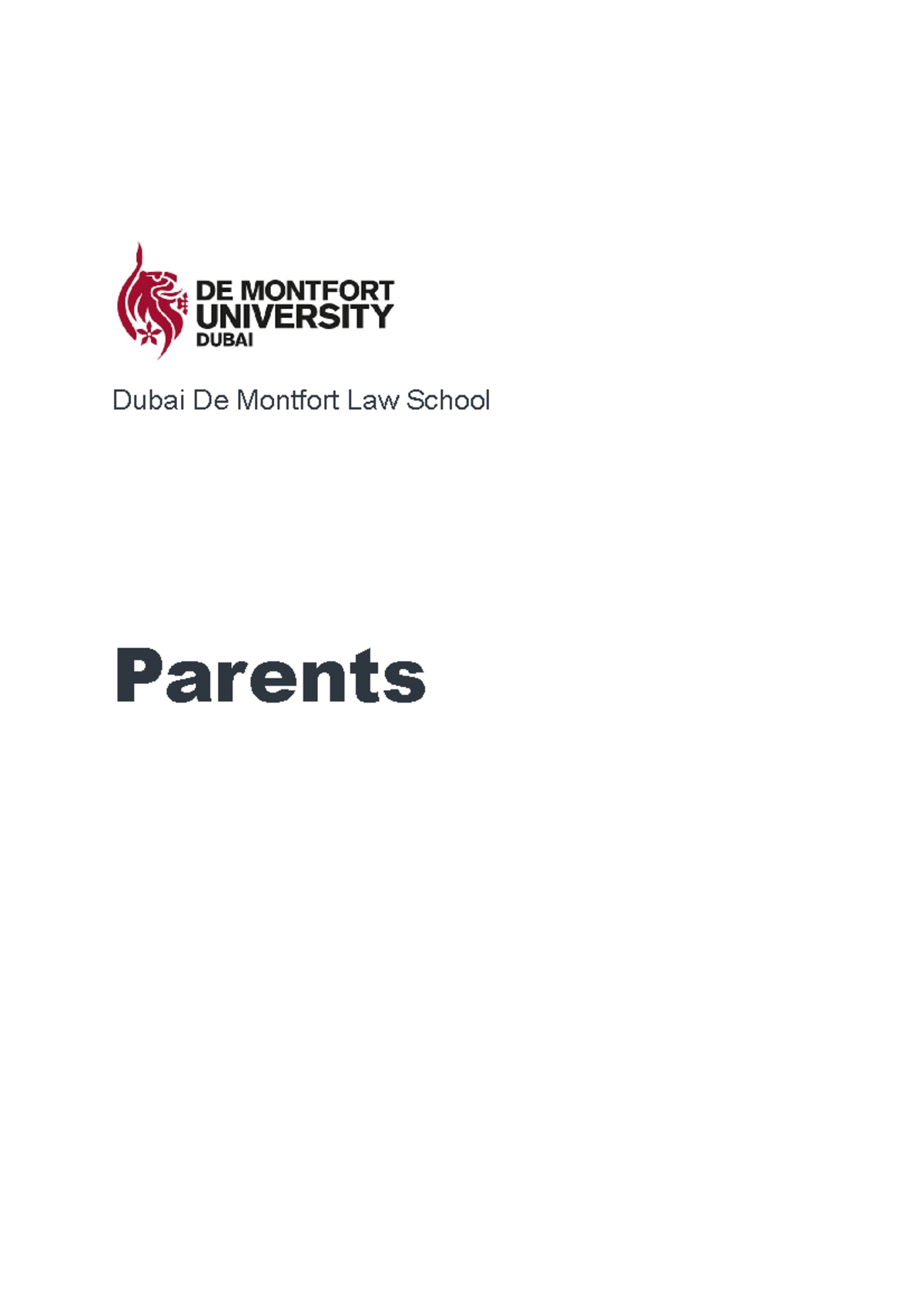 2. (Student Version) Parent Lecture Notes Dubai - Dubai De Montfort Law ...