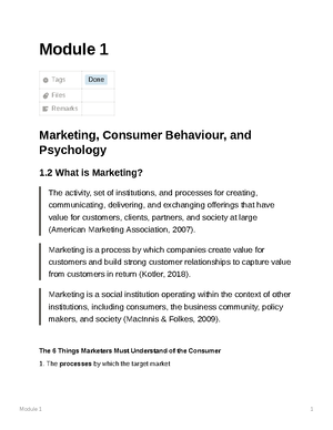 Module 5: Synthesis - 5 Putting It All Together: Influencing Consumer ...