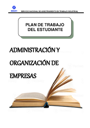administracion y organizacion de empresas - SENATI - Studocu