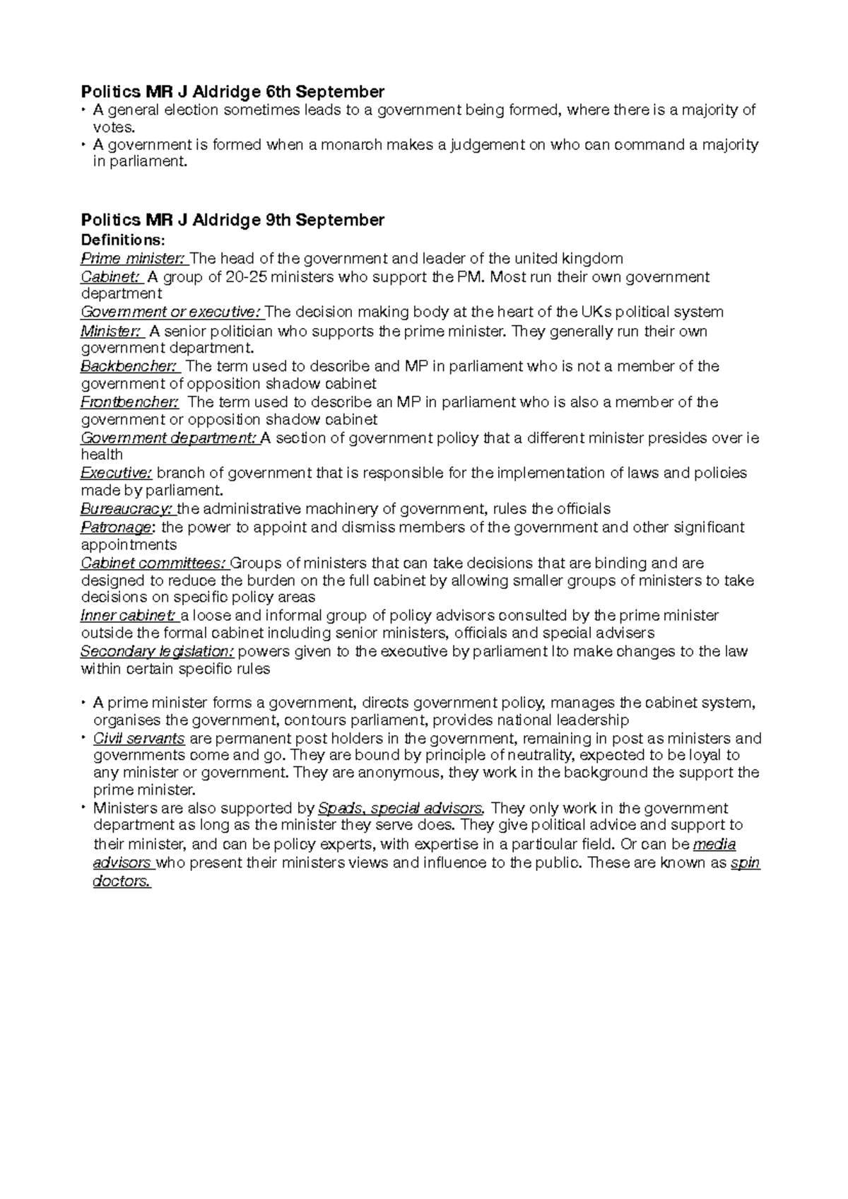 Politics understanding the uk political system and prime ministers role ...