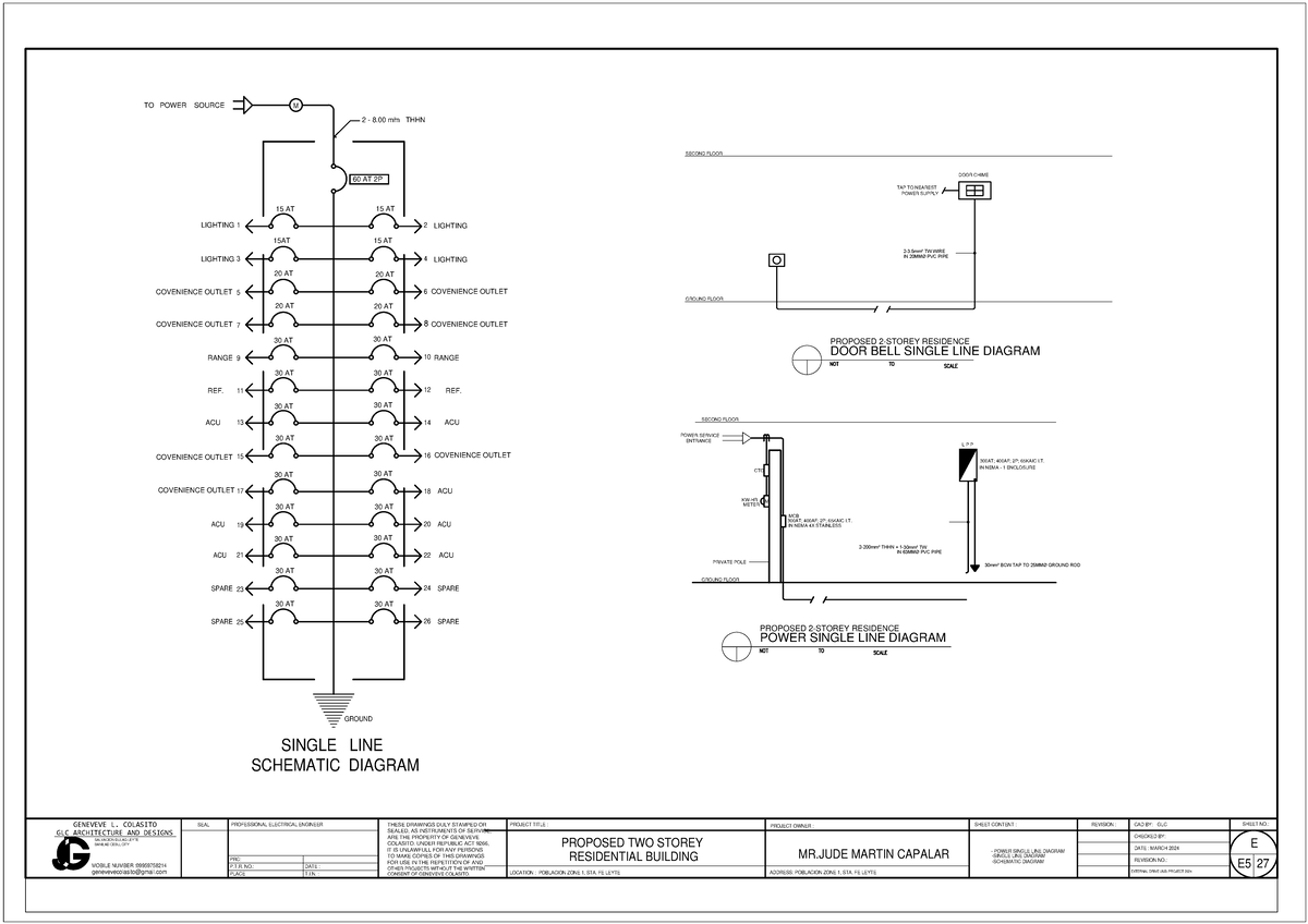 Autocad Drawing Architecture Reference E5 Sheet No 27 E Sheet