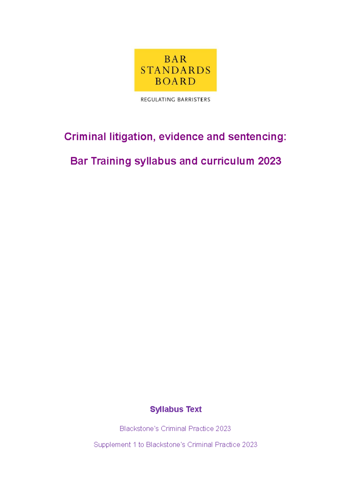 Criminal Litigation Syllabus 2023 - Criminal litigation, evidence and ...