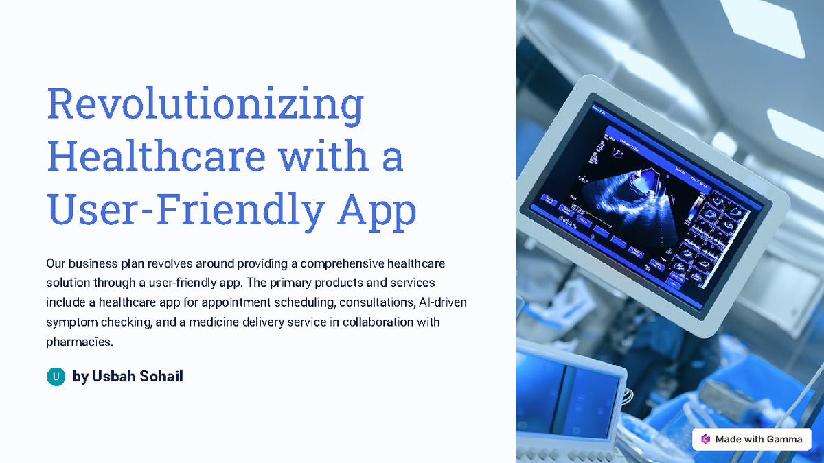 Revolutionizing Healthcare with a User Friendly App - Revolutionizing ...