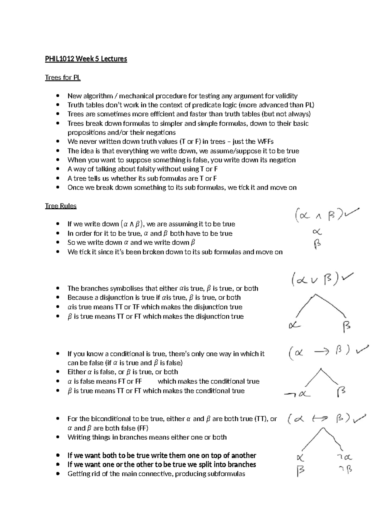 Week 5 Lectures Lecture Notes Phil1012 Week 5 Lectures Trees For Pl New Algorithm