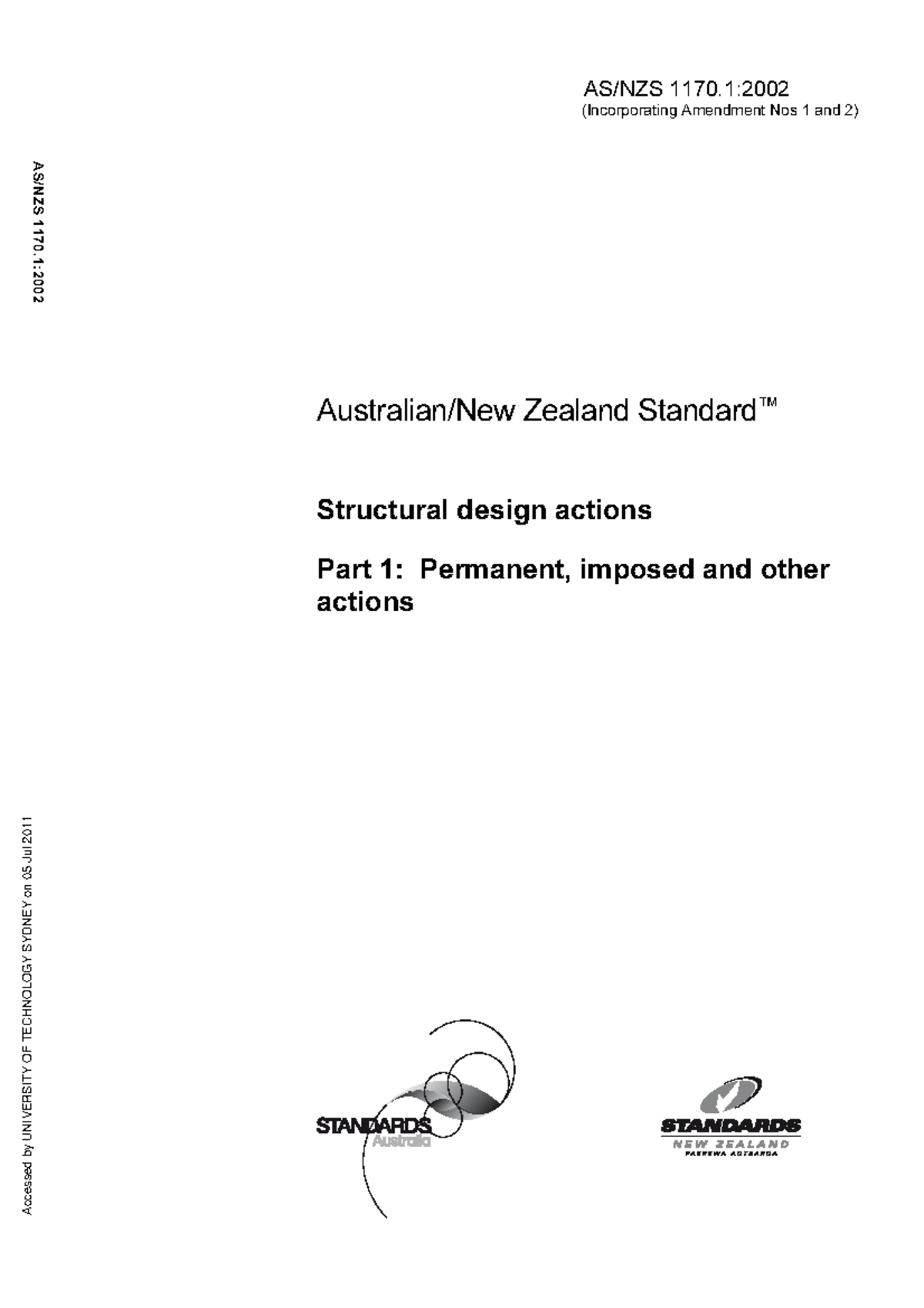 AS-1170-1-2002 (+A2) Imposed Actions - (Incorporating Amendment Nos 1 ...