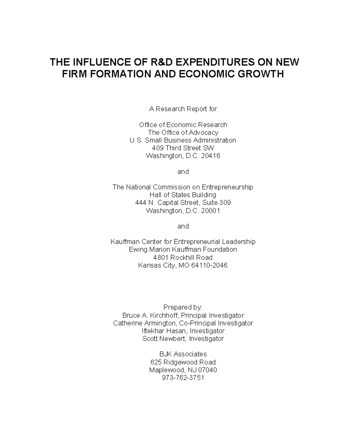 Document (1) - Economic growth - THE INFLUENCE OF R&D EXPENDITURES ON ...