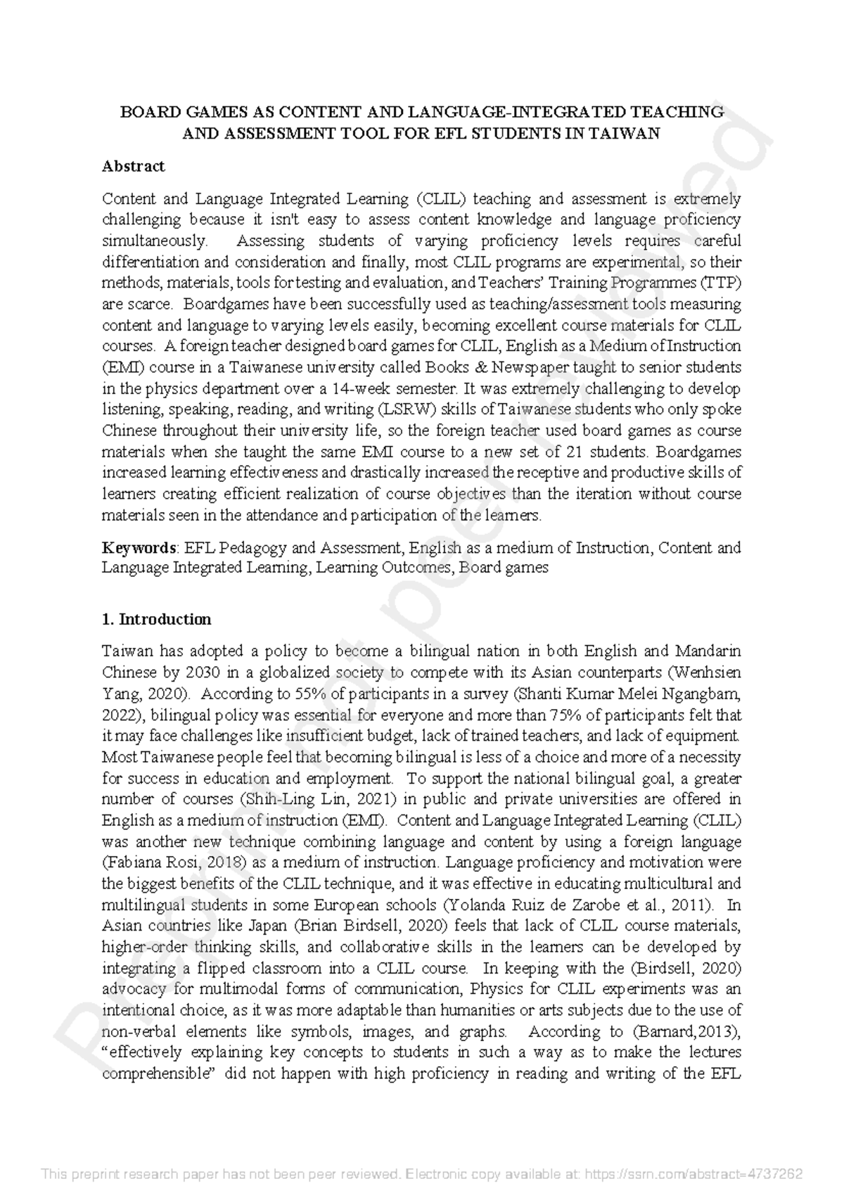 Board Games - Analysis on EFL Learners in Mastering Toefl Test - BOARD ...