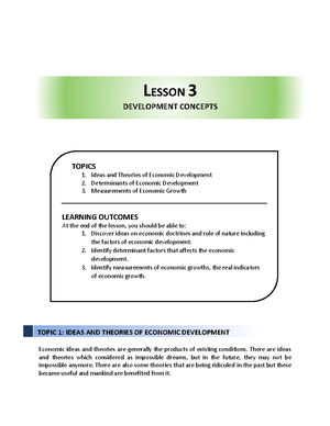 Lesson 1 - Basic Economic Principles - THE NATURE AND IMPORTANCE OF ...