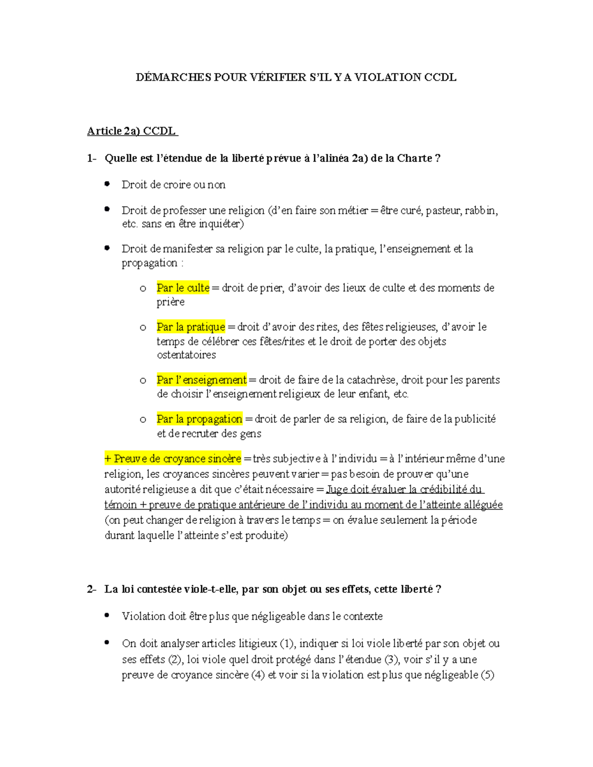Procédure violation - Étapes pour évaluer s'il y a une atteinte à des ...