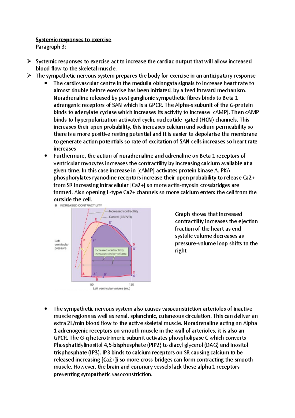 Systemic responses to exercise, bleeding, hypoxia - Systemic responses ...