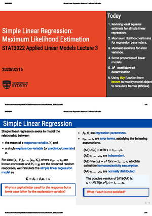 Practice exam 1 - STAT 3022/3922/4022 Applied Linear Models – Semester 1, 2023 Practice Final ...