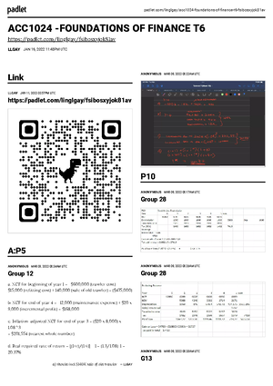 CF Tut 1 Practice Ans - tut ans - CF Tut 1 Practice Ans A) Concept ...