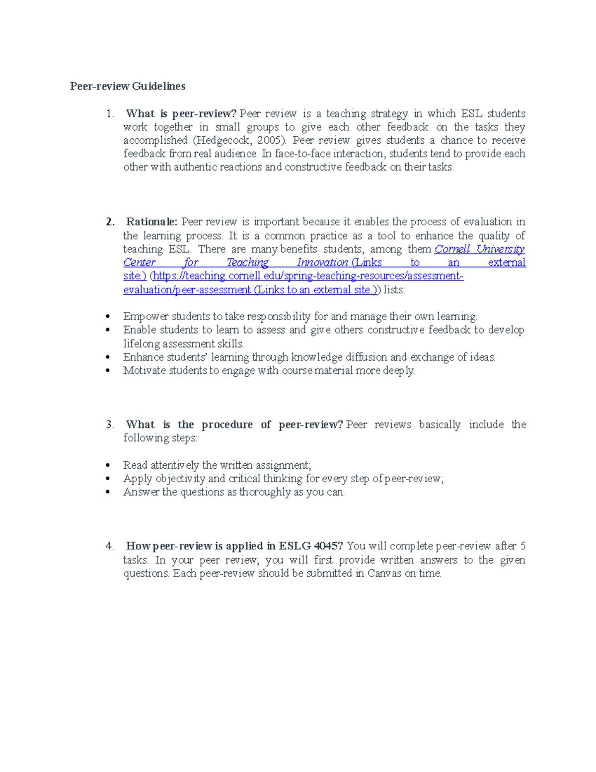 3Comparison peerreview about how to solve problem - Peer-review ...