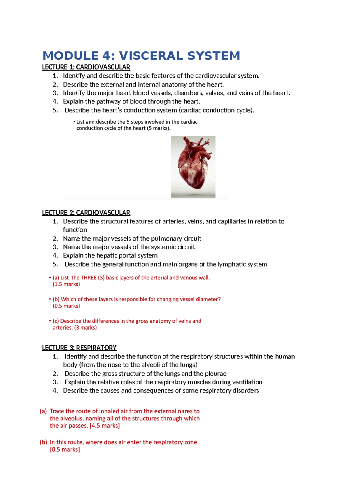 Anatomy revision ( Complete Notes) - MODULE 4: VISCERAL SYSTEM LECTURE ...