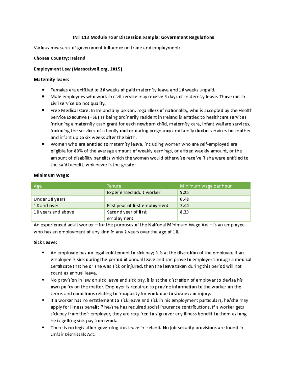 Intro to International Business: Module 4 discussion post - INT 113 ...